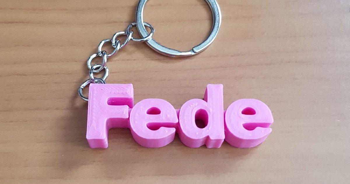 Keychain Fede por Lele88 | Descargar modelo STL gratuito | Printables.com