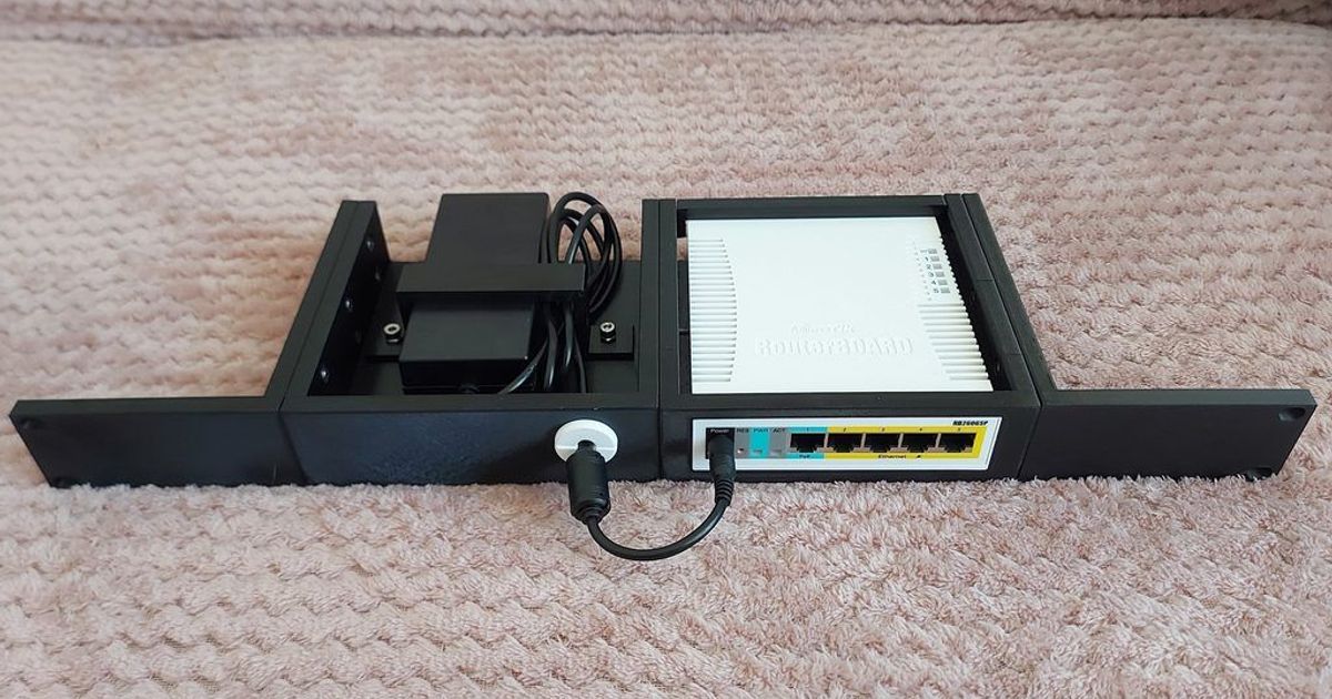MikroTik RB260 19 inch rack mount von debolestis | Kostenloses STL ...