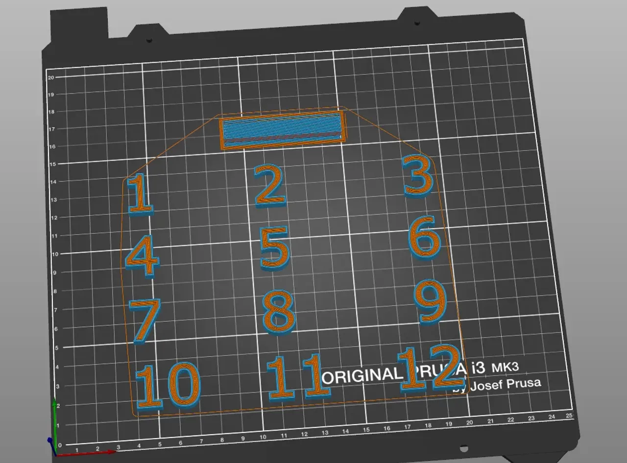 Clock numbers by dalibor | Download free STL model | Printables.com