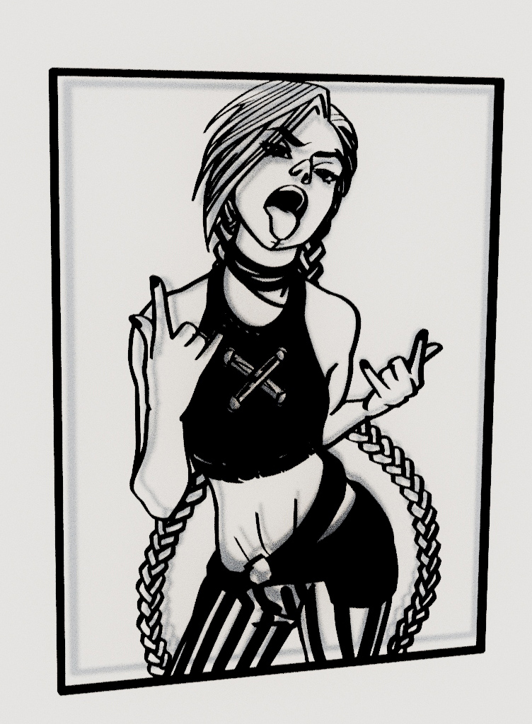 Jinx Wall Art by Sho rty | Download free STL model | Printables.com