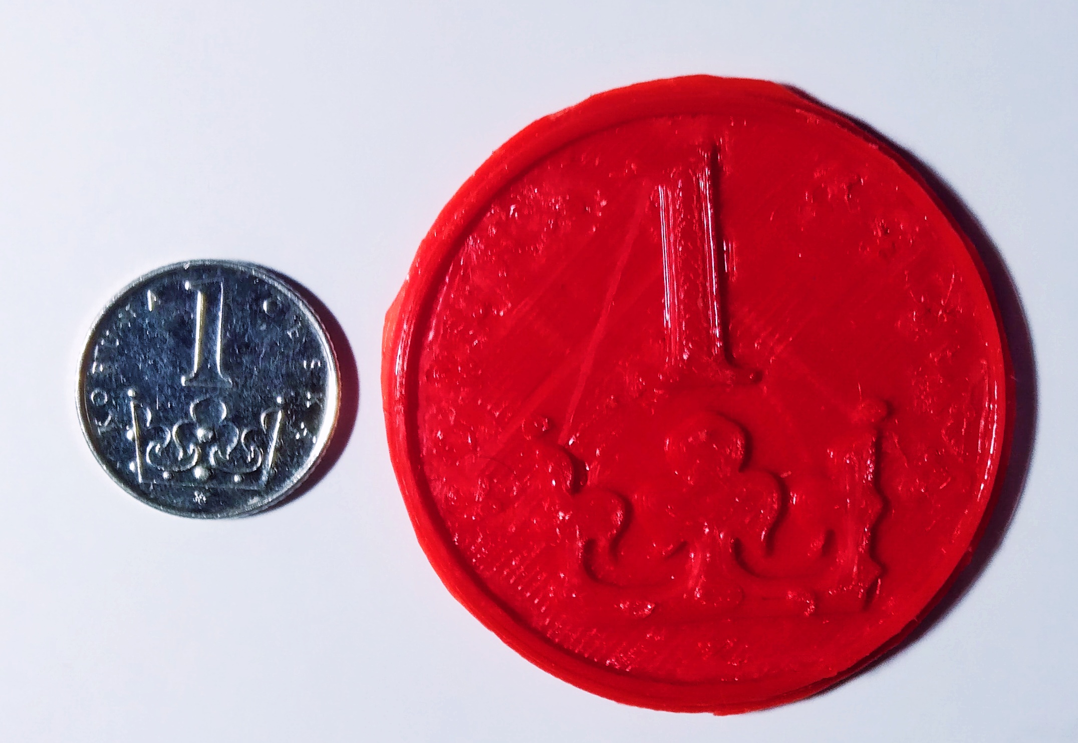 1 czech crown by honzis | Download free STL model | Printables.com