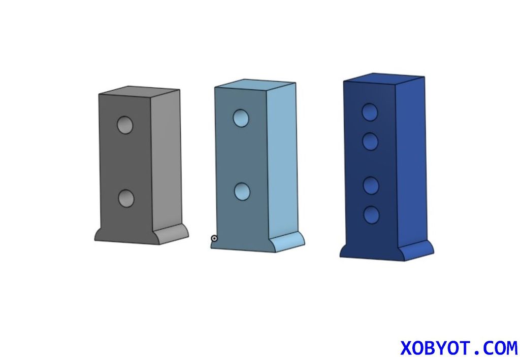 R/C Standard Servo Mount Posts for Custom Pan Car, RC10, etc. by Zedic ...