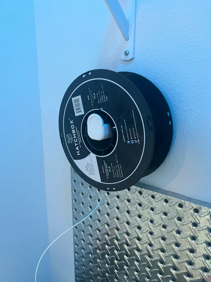 filament spool wall mount by will rollup | Download free STL model ...