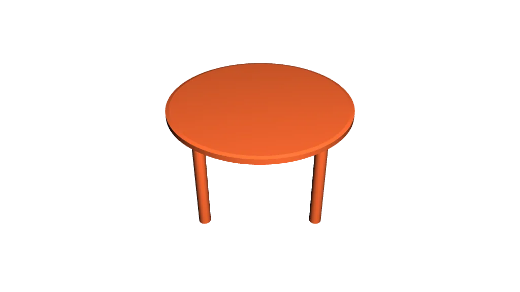 Small Round Table by ProMate04 | Download free STL model | Printables.com