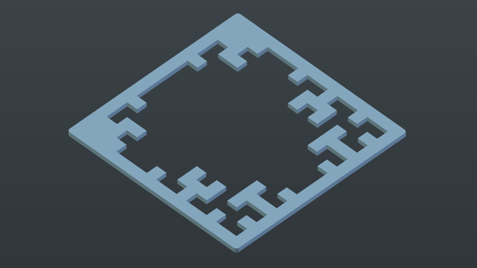 Fractal Puzzle - Hilbert Curve by voidbubble | Download free STL model ...