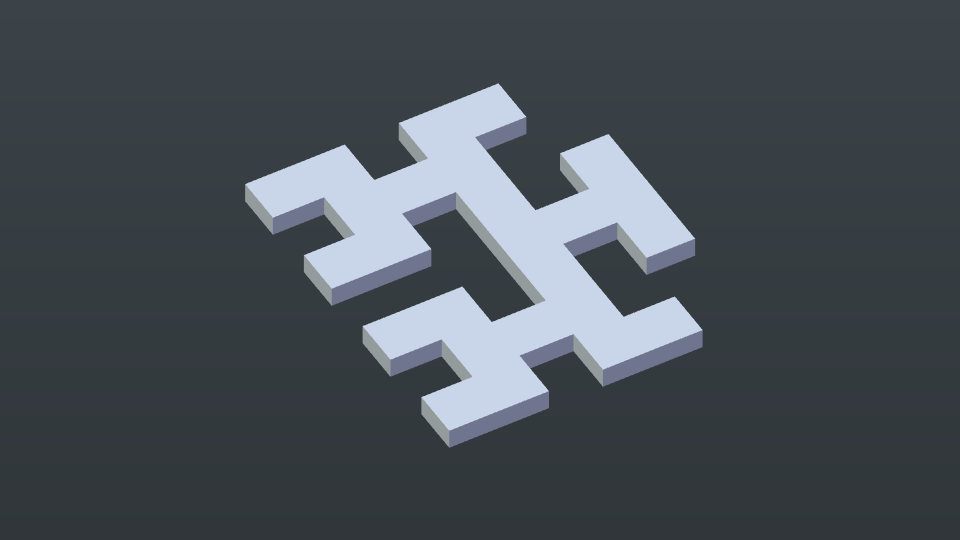 Fractal Puzzle - Hilbert Curve by voidbubble | Download free STL model ...