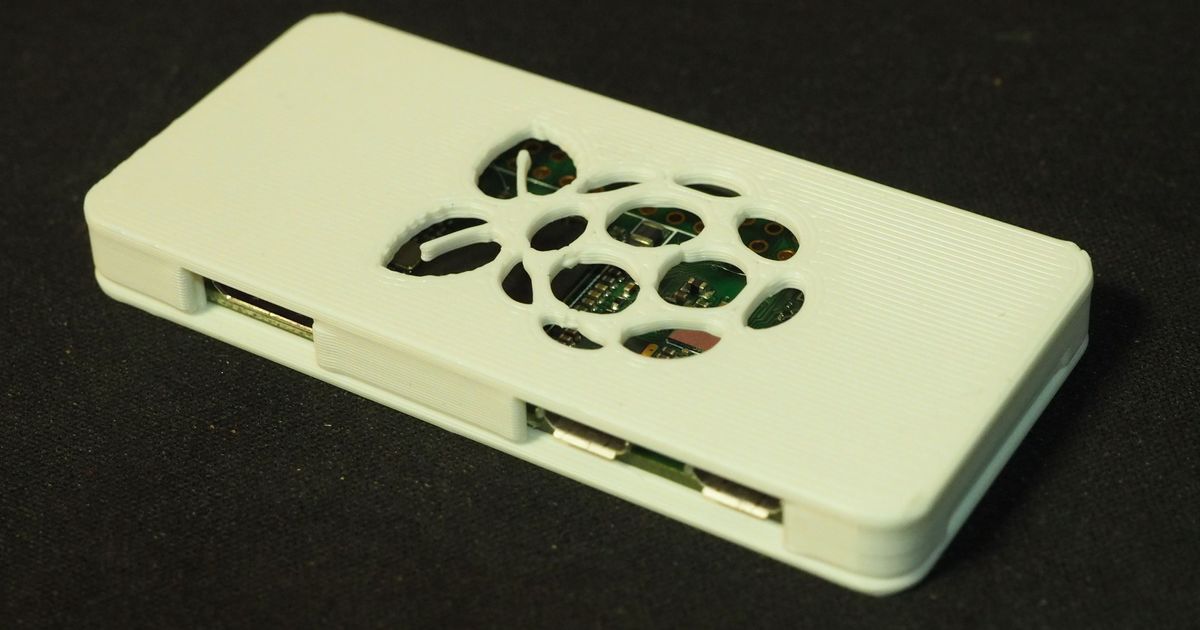 Slim and simple Raspberry Pi Zero W case. by Ligtus | Download free STL ...