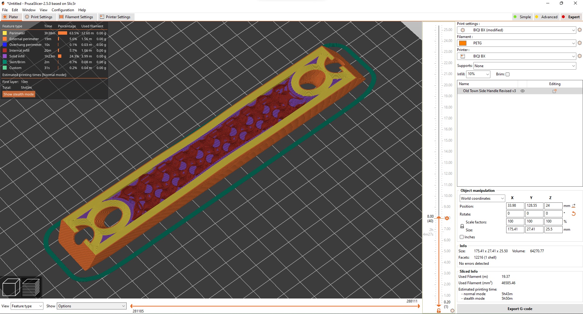 Old Town Sportsman PDL 1 Piece Handles by David B | Download free STL ...