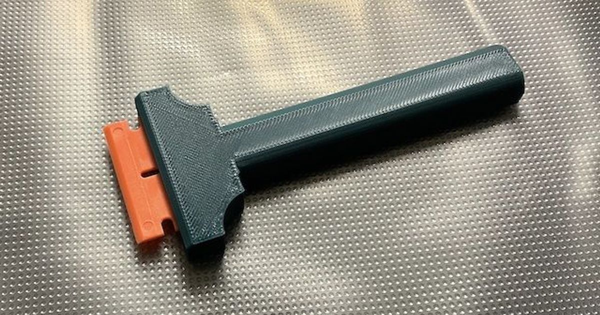 Scraper with replaceable dual sided plastic blades by DodoIsAlive ...