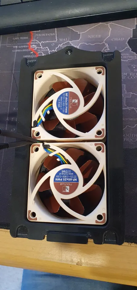 O11D XL HDD Fan Shrouds (2x Noctua NF-A6x25) by WanaGo | Download free ...