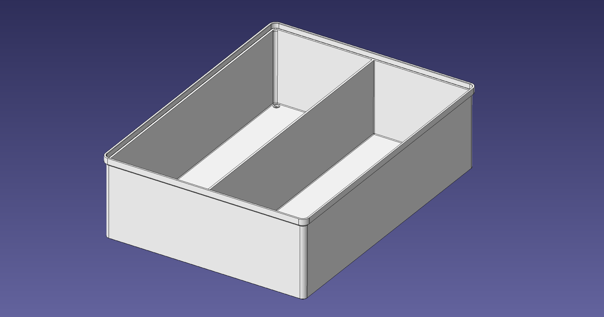 3x4 units, full height, 2x1 grid Stackable Insertbox by Bodo | Download ...