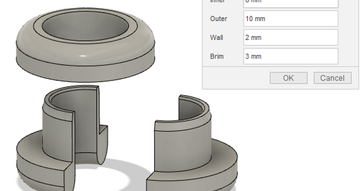 Parametric cable entering by MGyula | Download free STL model ...
