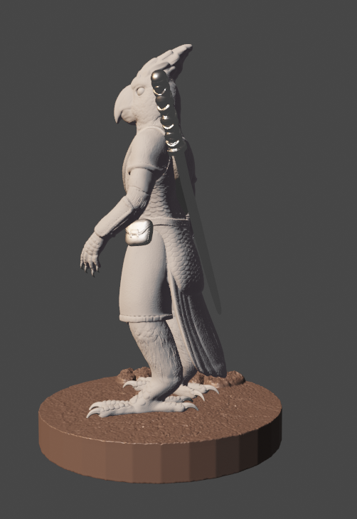 Cockatoo Birdfolk FIghter miniature by DragonArtist15 | Download free ...