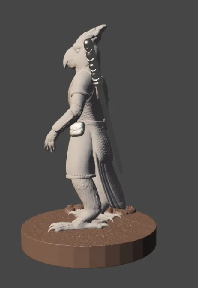 Cockatoo Birdfolk FIghter miniature by DragonArtist15 | Download free ...