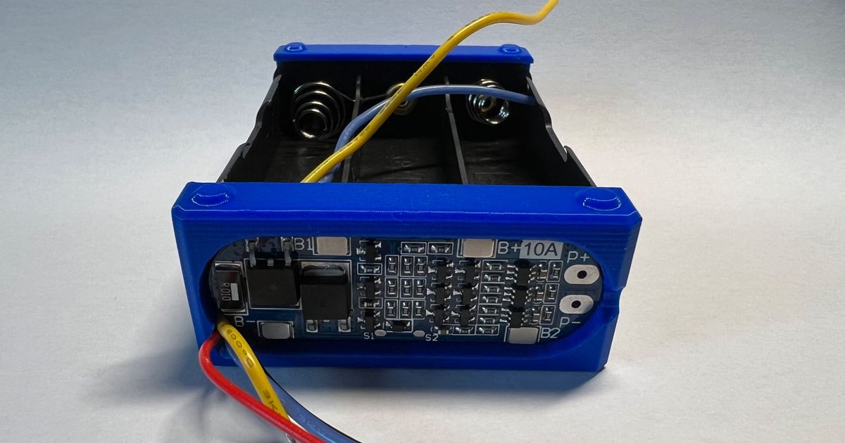 (tr)uSDX Battery Slider with BMS Cutout by sburggsx | Download free STL ...