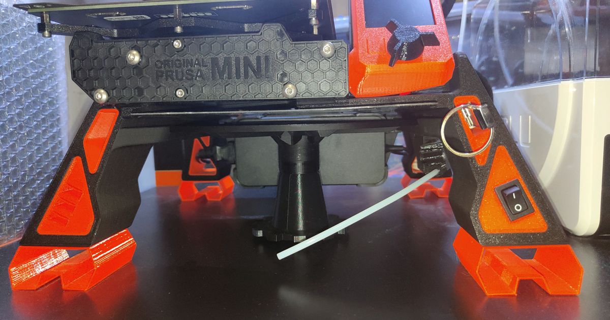 Universial Horizontal Spool Holder for the Prusa mini base EASY V2 by ...