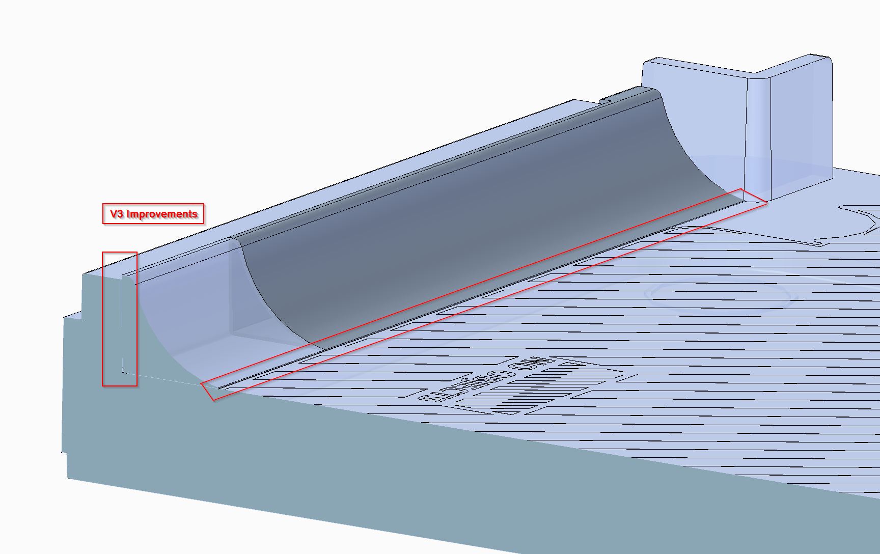 Bambu Lab X1C P1P P1S Filapoop scoop base insert | Plastic ramp for ...