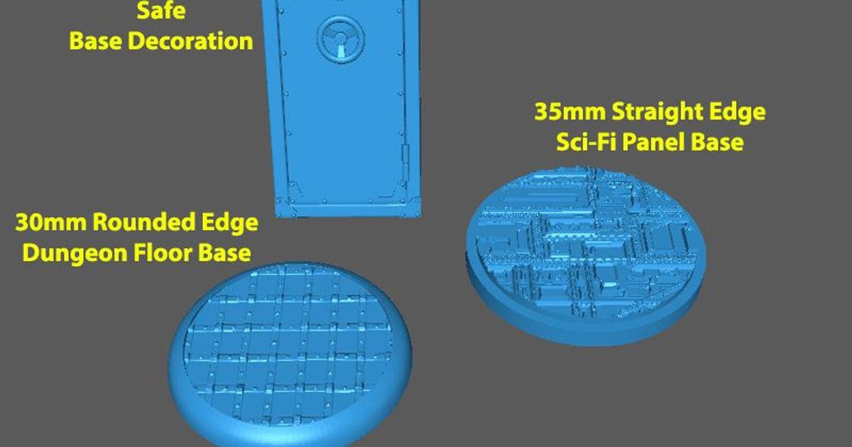 MCP / Batman Miniature Game Bases and Safe by np-dev | Download free ...