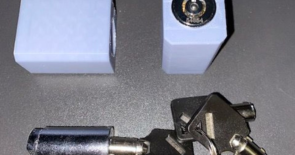 tubular lock holder by lmcd | Download free STL model | Printables.com