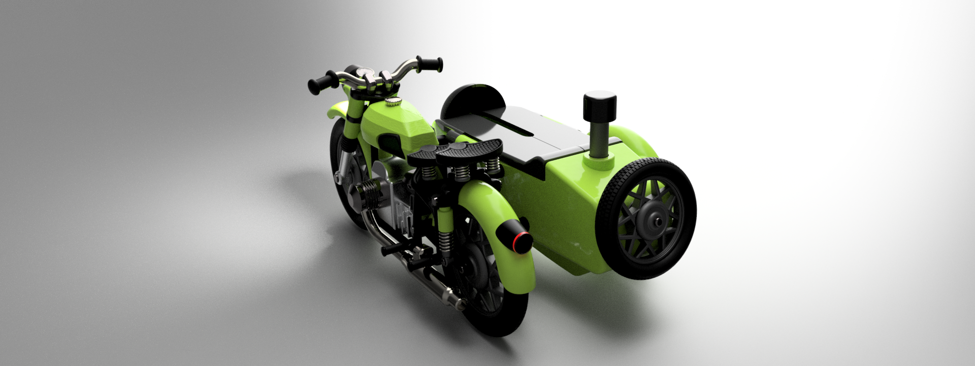 MOTORCYCLE WITH SIDECAR AND TOOTHPICKS by ilan kaplan | Download free ...
