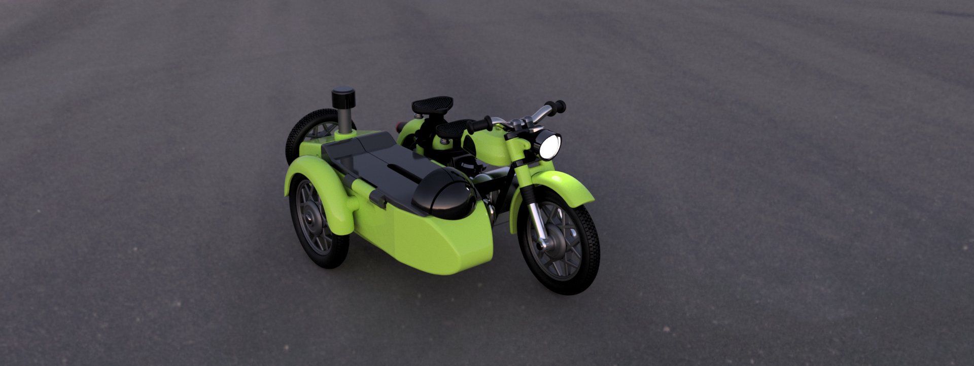 MOTORCYCLE WITH SIDECAR AND TOOTHPICKS by ilan kaplan | Download free ...