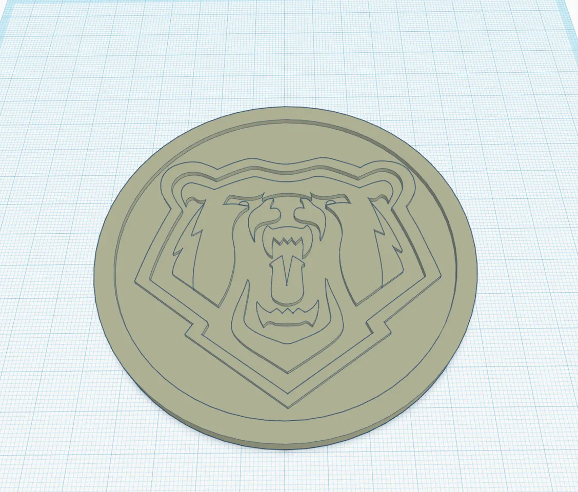 Bear Coaster by jbolling | Download free STL model | Printables.com