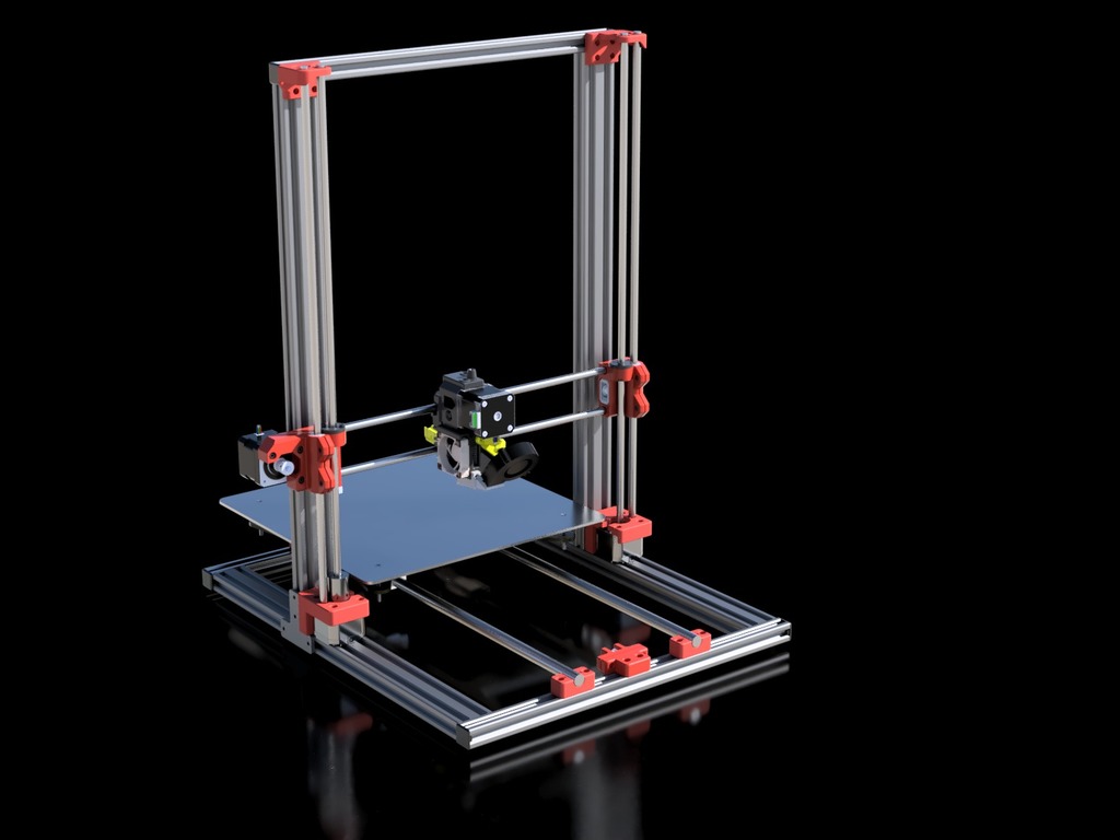 Crearibo Creality CR-10 Conversion to Linear Rods + 10mm Z/X version by ...