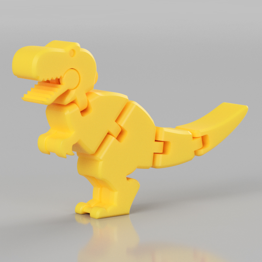 Baby T-rex Flexy Keychain by HardPrint | Download free STL model | Printables.com