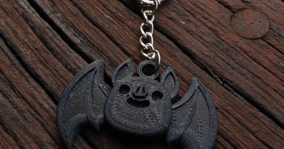 Halloween Bat Keychain by HardPrint | Download free STL model ...