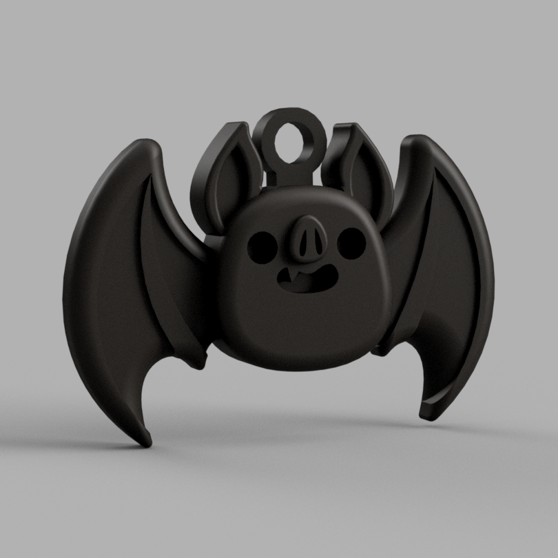 Halloween Bat Keychain by HardPrint | Download free STL model ...