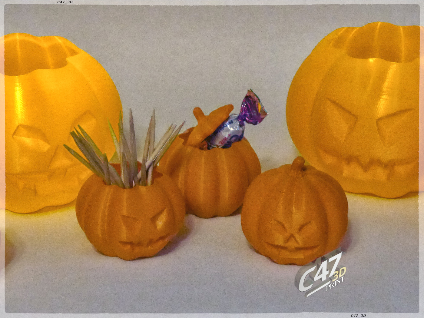 Little Pumpkins Set by C47_3d | Download free STL model | Printables.com