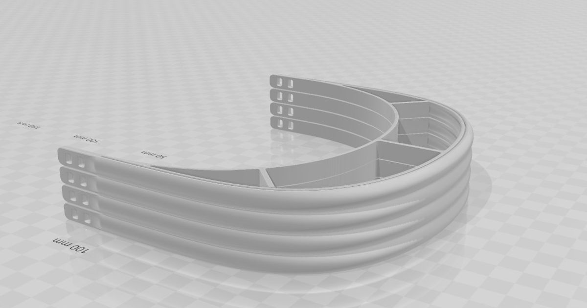 Stacked 4 high snap in faceshields by Manny | Download free STL model ...