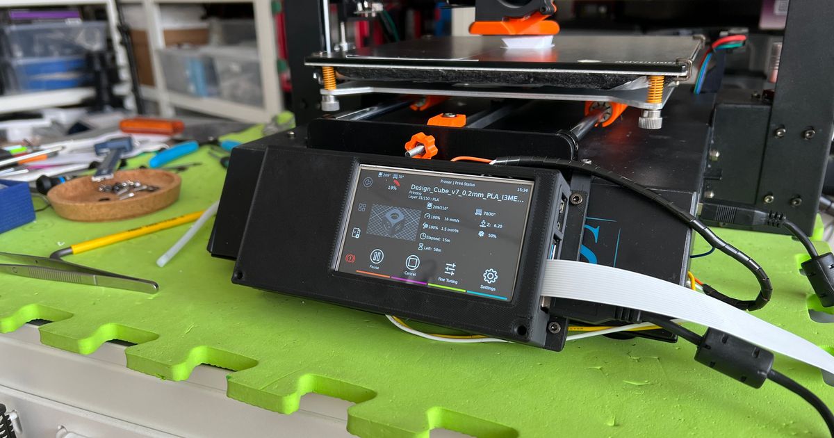 Raspberry Pi 4 Anycubic i3 Mega S 4inch SPI Screen Case Mount by and7ey ...