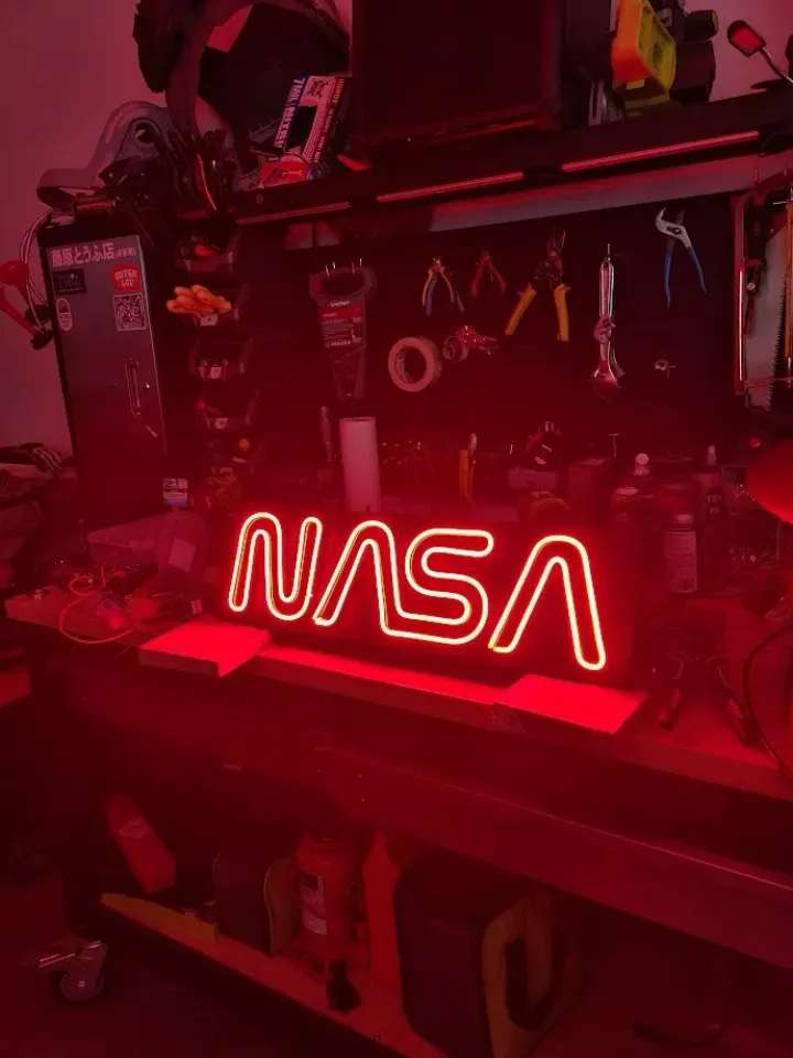 NASA Worm Neon LED Sign by Matthew Gilbert | Download free STL model ...