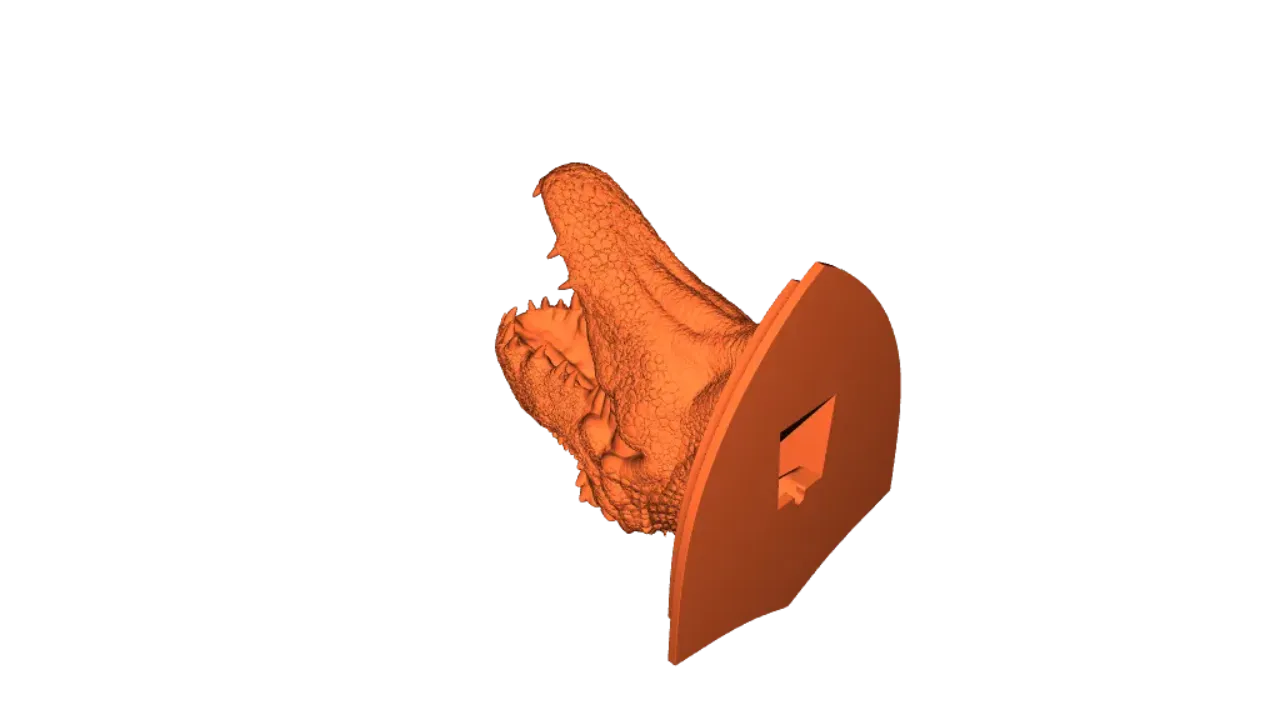 T-Rex head wall mount by Raven Van de Werken | Download free STL model ...