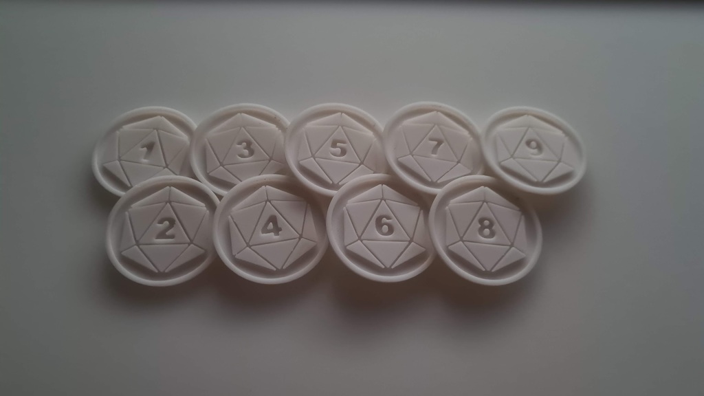 D20 initiative tokens for DND by ReWrite | Download free STL model ...