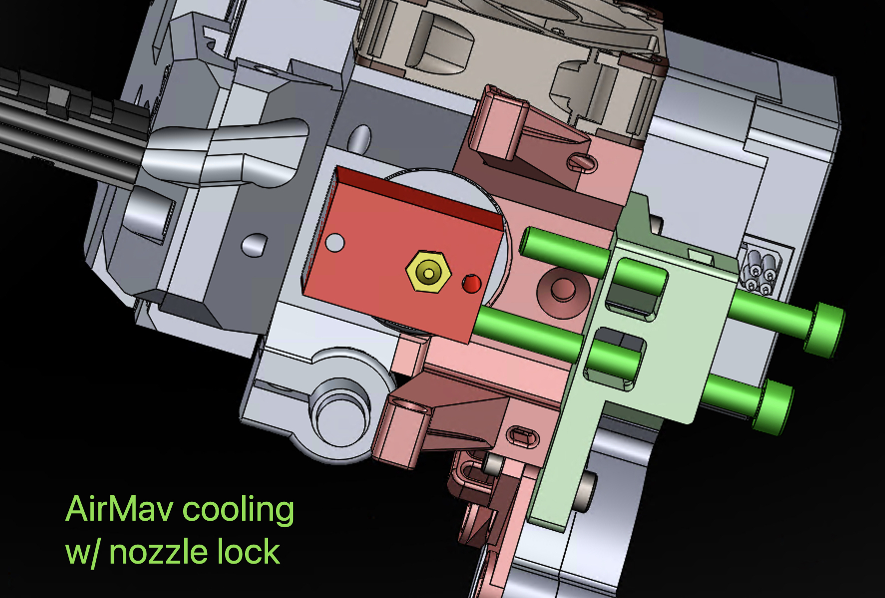 AirMav : Cooling duct, nozzle lock and USB camera (Prusa MK3S+) von ...