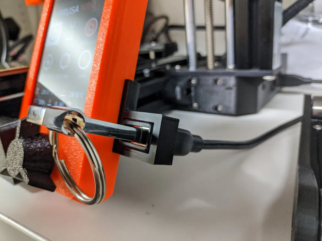 Prusa MINI USB cable holder by Adrian Menzel | Download free STL model ...