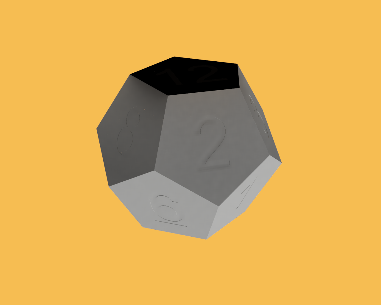 12 Sided Die Multi-Directional Display (Solid or Vase Mode) by Spool ...