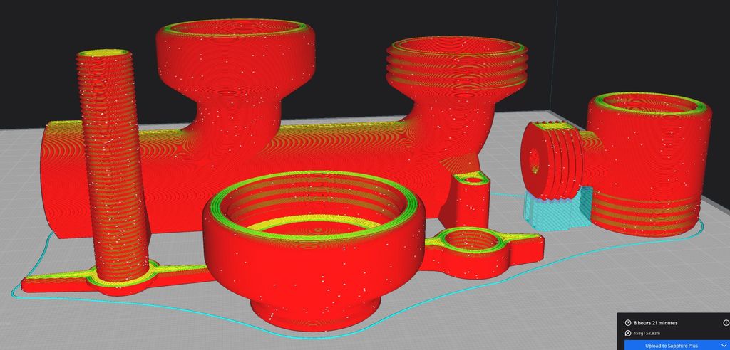 Hydraulic Ram Water Pump - WORKING by hopping3d | Download free STL ...
