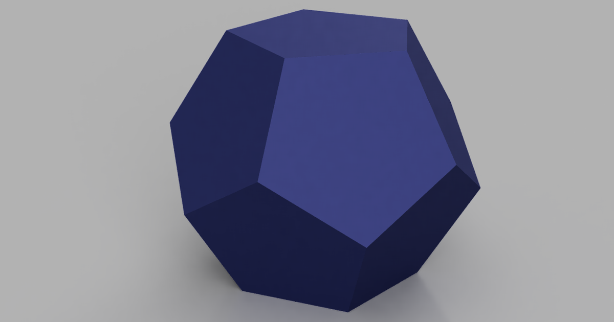 Dodecahedron Display (Solid or Vase Mode) by Spool Designs | Download free STL model ...