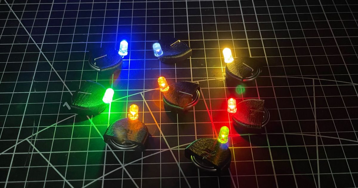 2025 Coin Cell Battery LED Light by smdollins | Download free STL model ...