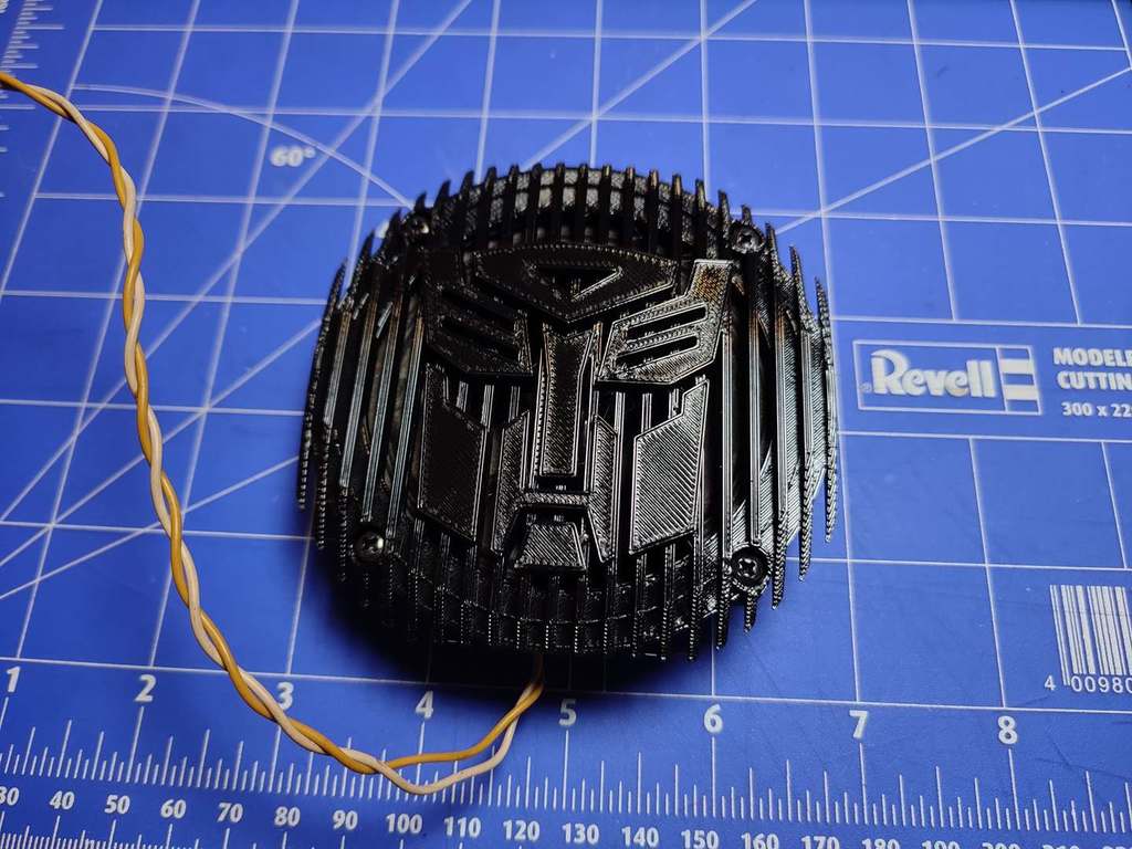 75mm Speaker mask with Transformers logo by Pedja | Download free STL ...