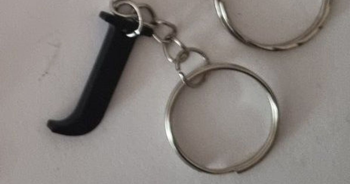 J Keychain by Everyday Normal Guy | Download free STL model ...