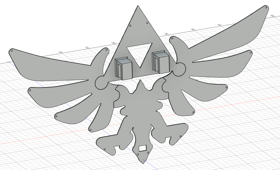Hyrule Royal Family Crest LED Lamp by CrimsonEidolon | Download free ...