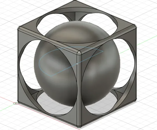 Sphere in a cube by Ben Miller | Download free STL model | Printables.com