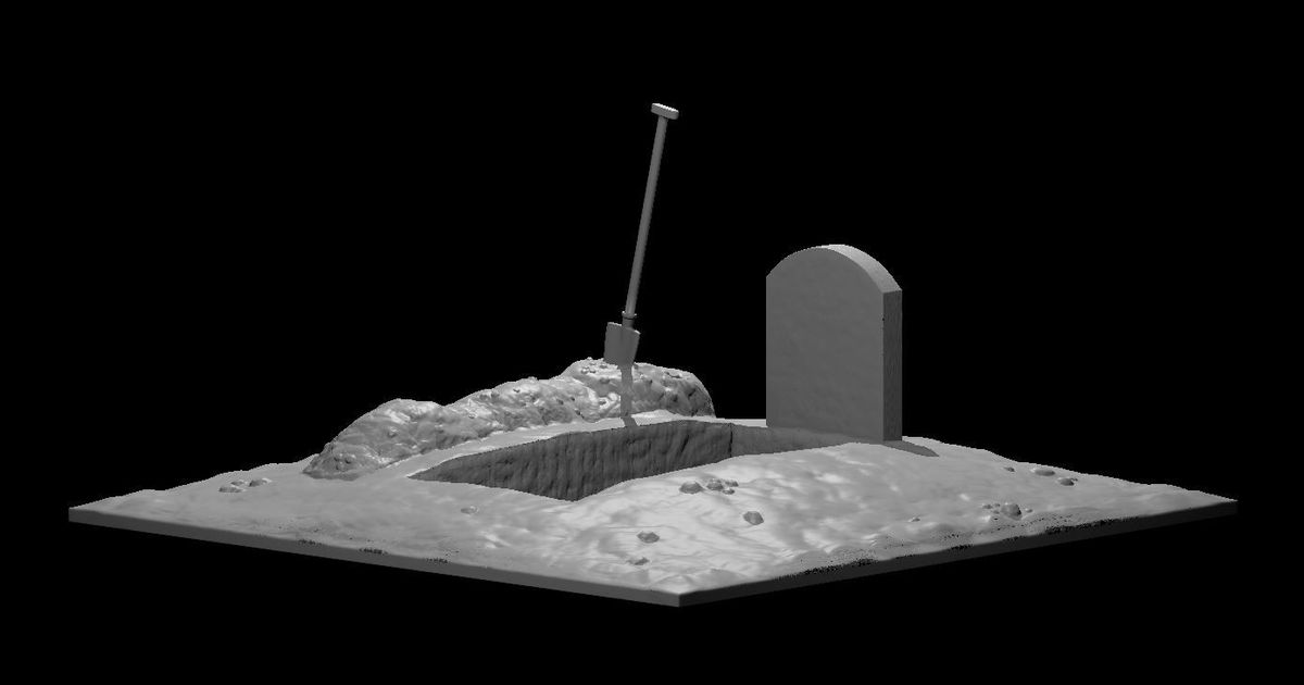 Open Grave Site by MZ4250 | Download free STL model | Printables.com