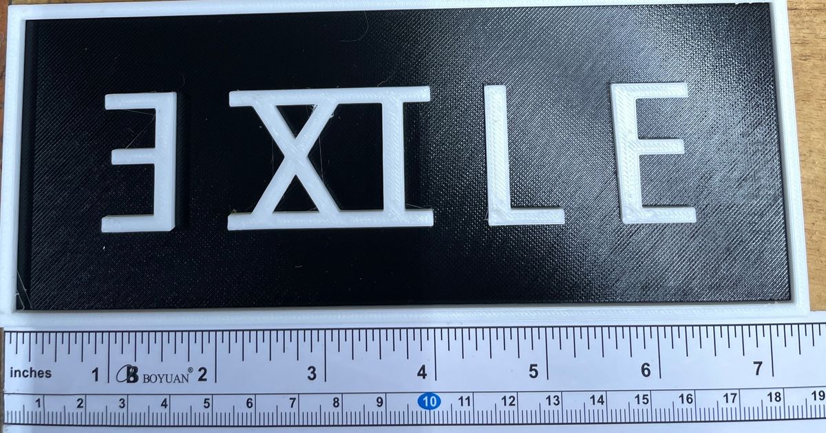 Demon Hunter Exile Logo by Disturbed Llama3D | Download free STL model ...