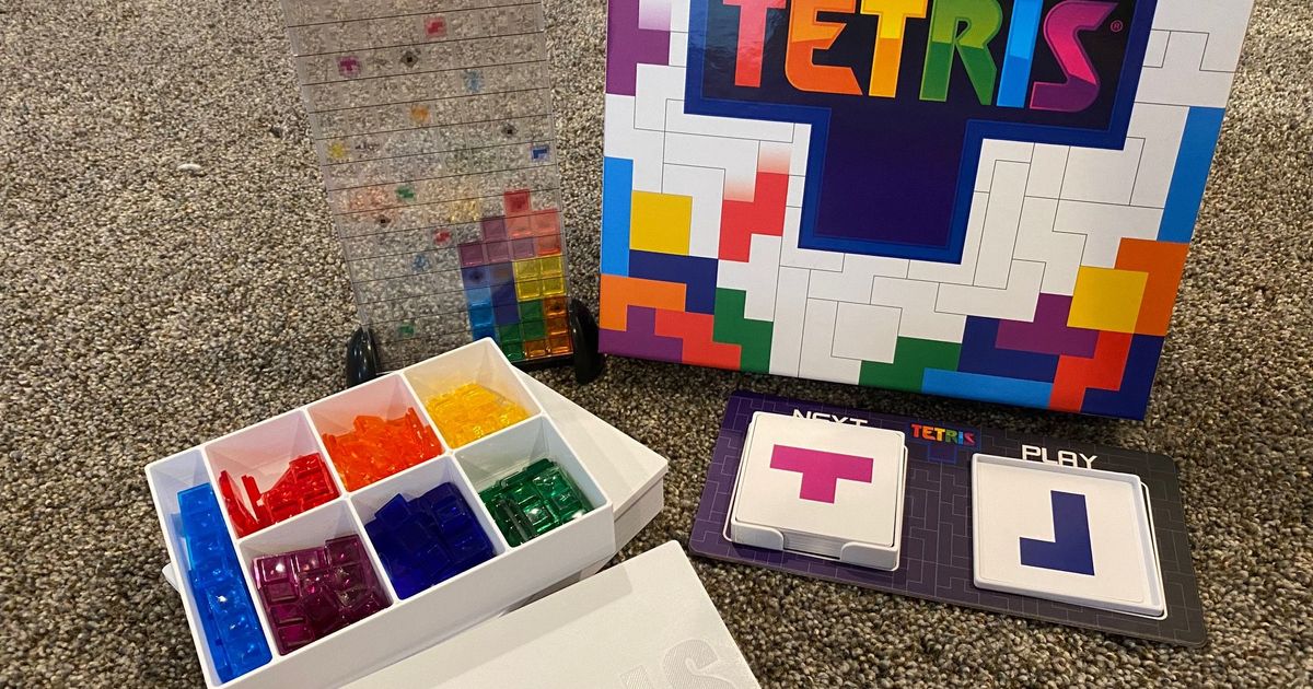 Tetris Game Organizer and Card Tray by tjdesign | Download free STL ...