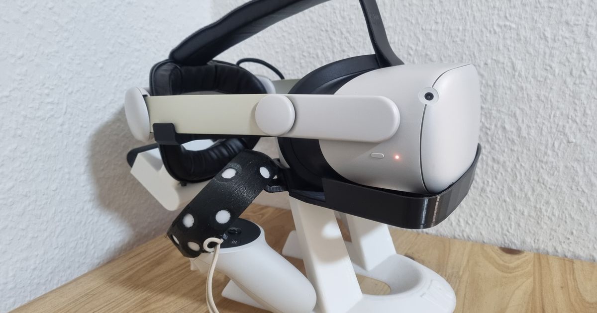 meta Quest 2/3/3s Stand Kiwi Design Strap w/Battery by Martunex ...